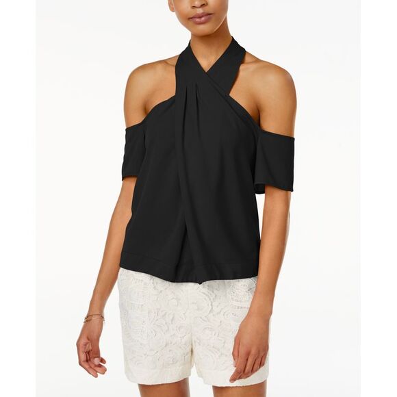 RACHEL Rachel Roy | Tops | Rachel Rachel Roy Cold Shoulder Halter Top ...